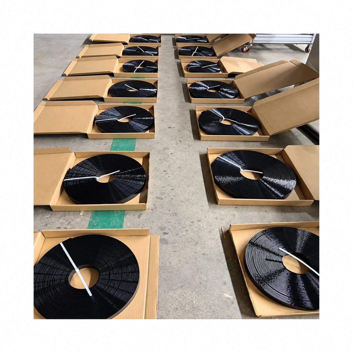 Coated elevator steel belt surface condition before inspection