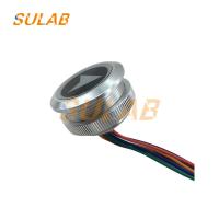 China Contactless Elevator Lop Cop Button Infrared Sensor Round Touchless Push Button for sale