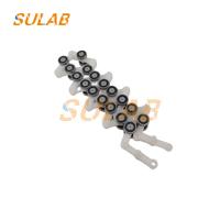 China Escalator Handrail Chain Single Fork Double Fork Slewing Chain 17 19 21 24 Links for sale