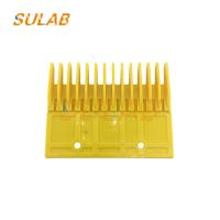 China Mitsubishi Escalator Spare Parts Yellow Plastic Comb Plate YS125B688 YS120B976 for sale