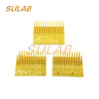 China Mitsubishi Escalator Spare Parts Yellow Plastic Comb Plate YS125B688 YS120B976 for sale
