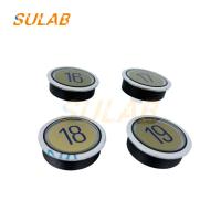China Elevator Push Button with Stainless Steel Faceplate 24V DC IP54 Rated for Elevator Call Buttons for sale