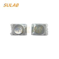 China Mitsubishi Elevator Push Button C5MS-1PW12D with White LED 24 VDC Snap-in Mount for Elevator Stations for sale