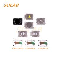 China Mitsubishi Elevator Push Button C5MS-1PW12D with White LED 24 VDC Snap-in Mount for Elevator Stations for sale