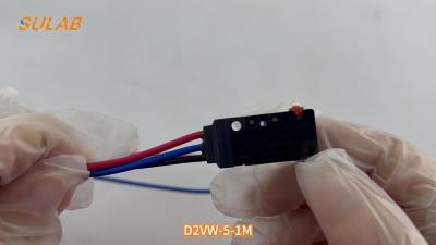 China D2VW-5-1M IP67 Snap-Action Brake Switch 5A 250VAC with Wire Leads for Elevator Safety Limit Switch for sale