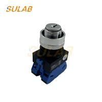 China IDEC ASW0335 Key-Operated Selector Switch with Spring-Return 22 mm Mounting Holes and IP65 Front Protection for Elevators for sale