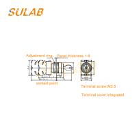 China IDEC ASW0335 Key-Operated Selector Switch with Spring-Return 22 mm Mounting Holes and IP65 Front Protection for Elevators for sale