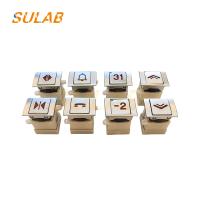 China SIGMA MTD142 Square Elevator Button with Stainless Steel Face and DC24V LED for COP and Hall Landing Call for sale