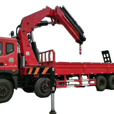 China Used Howo Truck Crane 25T 50T 70T 100T Max Lifting Capacity 80000kg 8 Boom Sections for sale
