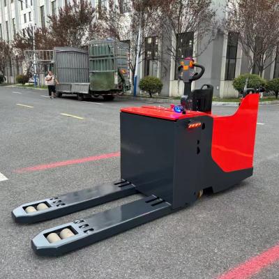 China Electric Pallet Truck 8000kg Capacity 25.6V 300AH Lithium Battery Forklift for sale