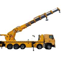 China 80 Ton Folding Arm Crane for HOWO Truck 8 Boom Sections 20m Lifting Height for sale