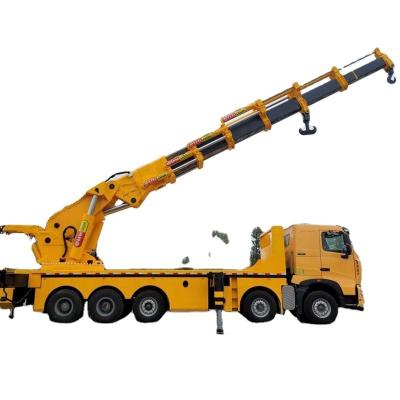 China 80 Ton Folding Arm Crane for HOWO Truck 8 Boom Sections 20m Lifting Height for sale