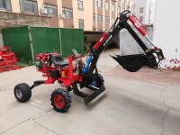 China HJH 20-70hp EPA Engine Wheel Excavator 0.65m³ Bucket for Drilling Trenching for sale