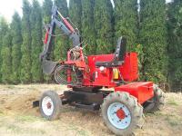 China HJH 20-70hp EPA Engine Wheel Excavator 0.65m³ Bucket for Drilling Trenching for sale