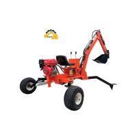 China Maximum Rear Wheelbase 1140 Mini Spider Excavator with 2 Wheels and EPA Gasoline Engine for sale