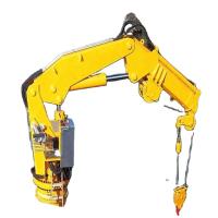China Howo 350HP 80 Ton Marine Offshore Crane Truck 7750mm Chassis Provision Cargo Frame for sale