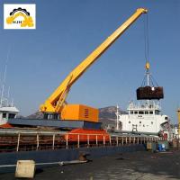 China Howo 350HP 80 Ton Marine Offshore Crane Truck 7750mm Chassis Provision Cargo Frame for sale