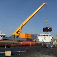 China Marine Ship Crane Hydraulic Telescoping Knuckle Crane Maximum Lifting Torque 2400KN.m for sale