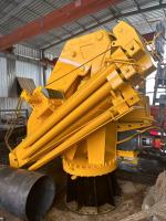 China Flange Type Ship Deck Crane 10 Ton Marine Crane with Winch 25000kg Self Weight for sale