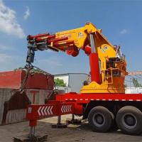 China Folding Hydraulic Knuckle Boom Truck Mounted Crane 20 Ton Capacity for Howo Truck for sale