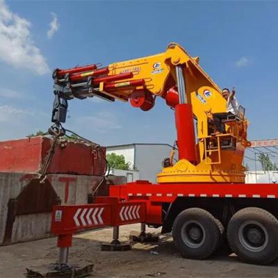 China Folding Hydraulic Knuckle Boom Truck Mounted Crane 20 Ton Capacity for Howo Truck for sale