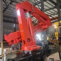 China HOWO 20 Ton Knuckle Mounted Crane Truck 4 Folding Arms Hydraulic Cylinder for sale
