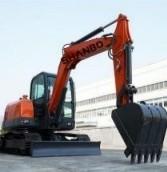 China Shanbo Mini Crawler Excavator 6 Ton 58 HP Small Digger with 400mm Track Shoe for sale