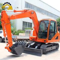 China 8 Ton Heavy Excavator R380 with Yanmar 42.4kw Engine Hydraulic Cylinder Construction Machine for sale