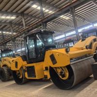 China Cummins 4BT3.9 Engine 12 Ton Front and Rear Tire Rollers for Road Machine Manufacturers for sale