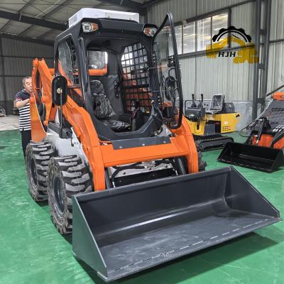 China 3 Ton Hydraulic Wheel Skid Steer Loader 3000kg Heavy Duty Mini Loader CE EPA for sale