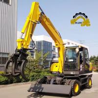 China Customizable 8.6 t Hydraulic Wheel Excavator with Maximum Digging Depth of 3380mm for sale