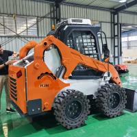 China 3 Ton Hydraulic Wheel Skid Steer Loader 3000kg Heavy Duty Mini Loader CE EPA for sale