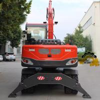 China 55kW 48kW Diesel Wheel Excavator 8680kg CE Certified Easy Operation Import Excavator for sale
