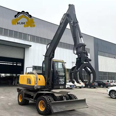 China 8.68 Ton Wheel Excavator 30° Grade Ability R390 for Loading and Transportation for sale