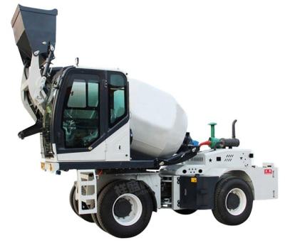 China Small Flat Mouth Automatic Feeding Mortar Cement Mixing Tank Truck 9cbm 4WD for sale