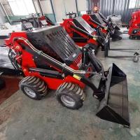 China 14kW Rated Power Mini Skid Steer Loader 1000kg Operating Capacity Construction Machine for sale