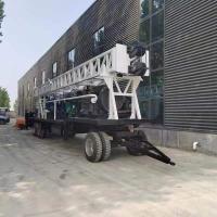 China Skid Mounted Rotary Drilling Rig 40000 kg 600m Depth SINOTRUCK 8x4 Chassis for sale