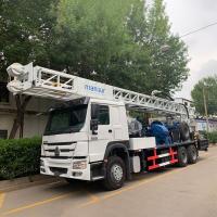 China Skid Mounted Rotary Drilling Rig 40000 kg 600m Depth SINOTRUCK 8x4 Chassis for sale