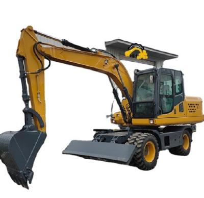 China 1.2 Ton 1.5 Ton Wheeled Hydraulic Excavator PW150-9 4630mm Digging Radius 1360kg for sale