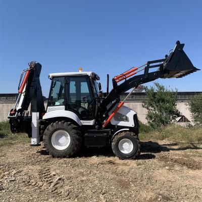China 8200kg Mini Wheel Loader Backhoe Excavator 4x4 1.0m³ Bucket Weichai Engine for sale