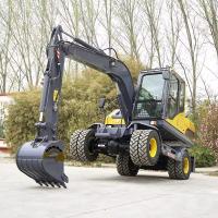 China 3.7 Ton Wheeled Excavator PW45-9 34KW Power 0.26m³ Bucket Digging Height 4650mm for sale
