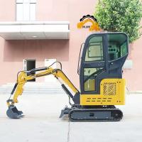 China 1.7 Ton Mini Crawler Excavator with Cabin 2850mm Digging Height 1700mm Depth for sale