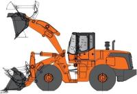 China 10000 kg Operating Weight Wheel Loader 3T Rated Capacity 2.2m3 Bucket DX606-9C for sale