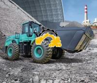 China 18000kg Operating Weight Wheel Loader 3.3m3 Bucket 185kN Breakout Force Low Emission for sale