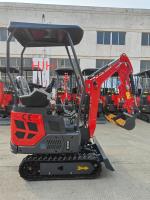 China 1.4 Ton Small Red Excavator 1400kg 4.3 km/h Travel Speed HJH Hydraulic Pump for sale