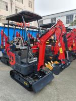 China 1.4 Ton Small Red Excavator 1400kg 4.3 km/h Travel Speed HJH Hydraulic Pump for sale