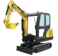 China 2.5 Ton Mini Excavator 2500kg Operating Weight with Cab 0-2.0km/h Travel Speed HJH Hydraulic Pump for sale