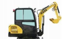 China 2.5 Ton Mini Excavator 2500kg Operating Weight with Cab 0-2.0km/h Travel Speed HJH Hydraulic Pump for sale