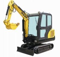China 2.5 Ton Mini Excavator 2500kg Operating Weight with Cab 0-2.0km/h Travel Speed HJH Hydraulic Pump for sale