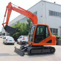 China Shanbo 9 Ton Wheel Excavator 0.33m3 Bucket 45kW Engine Max Digging Radius 6590mm for sale